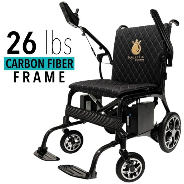 ComfyGo Phoenix Carbon Fiber Folding Electric Wheelchair– Electric ...