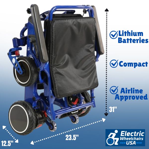 Pegasus Carbon Fiber Folding Electric Wheelchair– Electric Wheelchairs USA