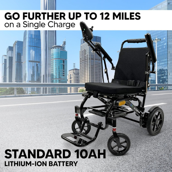 Glide Care G-5 Lightweight Foldable Electric Wheelchair– Electric ...